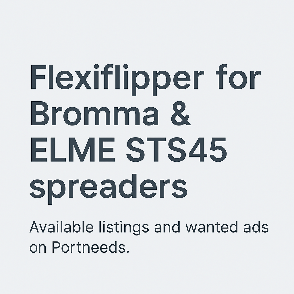 Flexiflipper – Compatible with Bromma & ELME STS45 spreaders ...